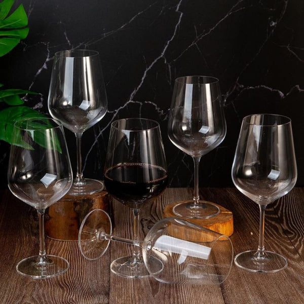 Crystal Bohemia Red Wine Glass Strix - Set 6 | Divertimenti Cookshop