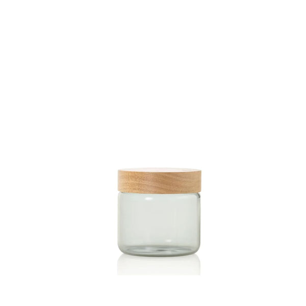 AdHoc Pure Jar Storage Wood Lid 500ml | Divertimenti Cookshop