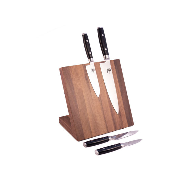 Artelegno Magnetic Walnut Knife Block | Divertimenti Cookshop