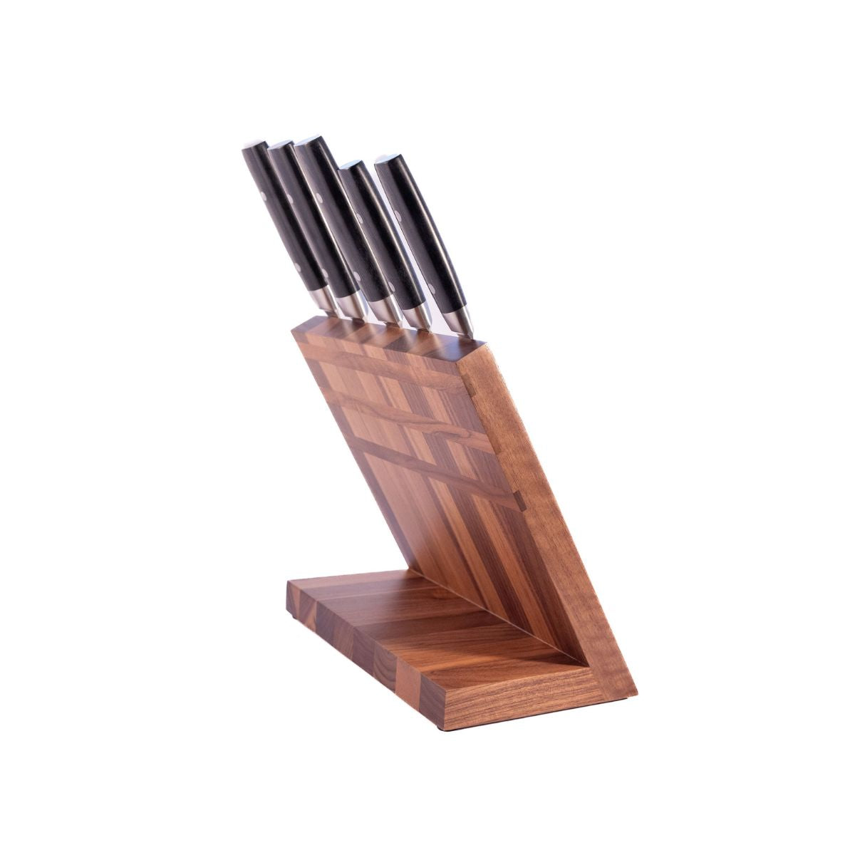 Artelegno Magnetic Walnut Knife Block | Divertimenti Cookshop