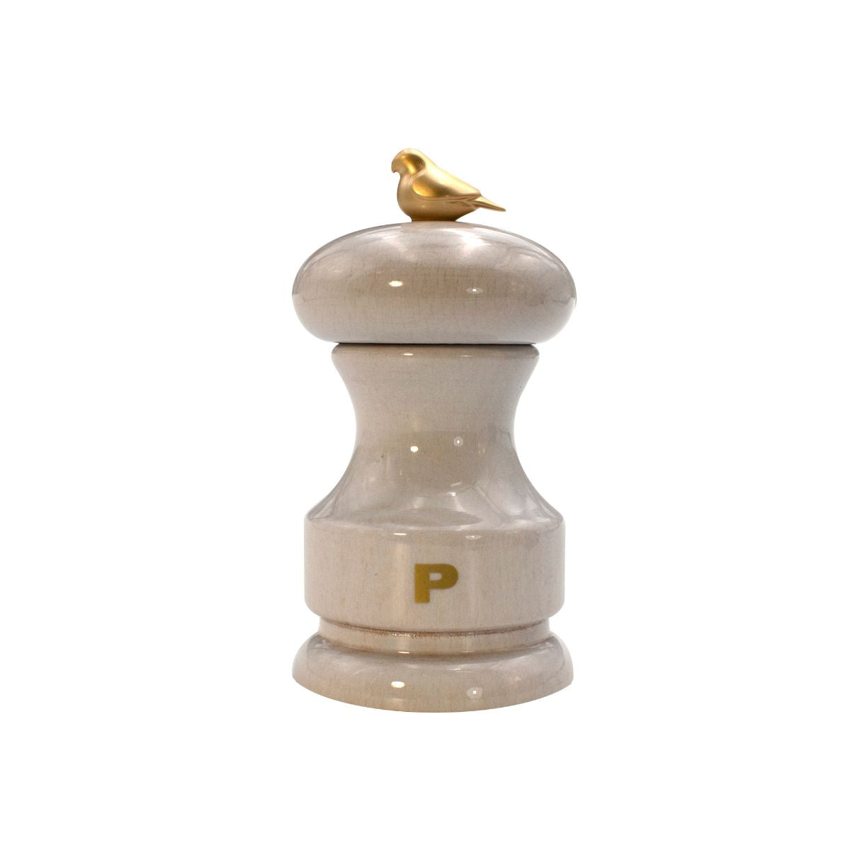 Bisetti Bird Pepper Mill - White | Divertimenti Cookshop
