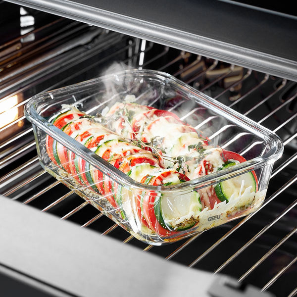 Gefu Rectangular Milo Food Storage Container – 1.5L – Divertimenti Cookshop