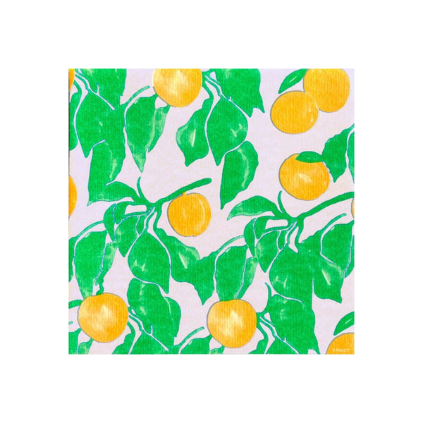 Francoise Paviot Cocktail Napkins - Apricot | Divertimenti Cookshop