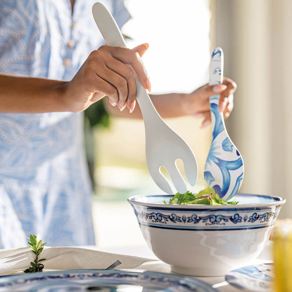 Guzzini Blues Melamine Salad Servers | Divertimenti Cookshop