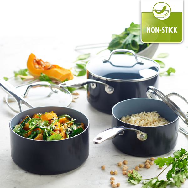 Greenpan Venice Pro 3 - Pc Pan Set | Divertimenti Cookshop