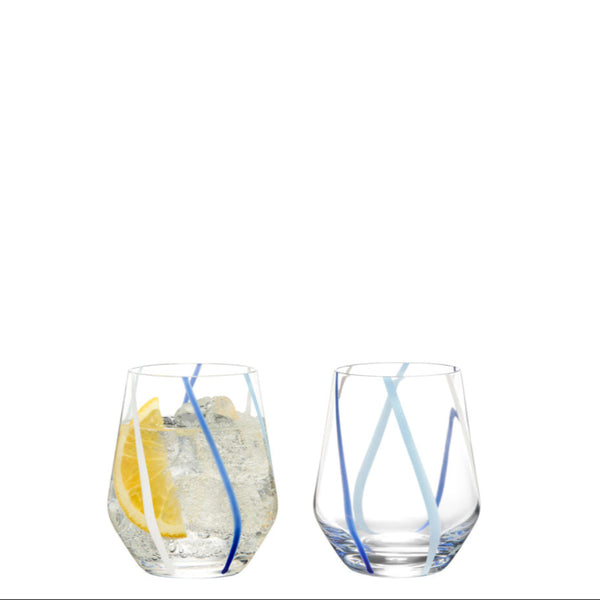 The DRH Collection Rio Azure Tumblers - Set of 2 | Divertimenti Cookshop