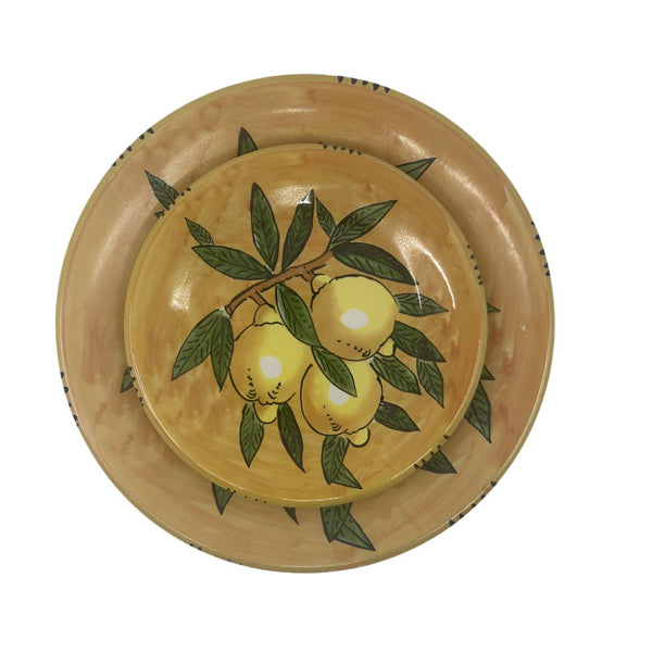 Sicilian Lemon Side Plate 20cm - Yellow | Divertimenti Cookshop