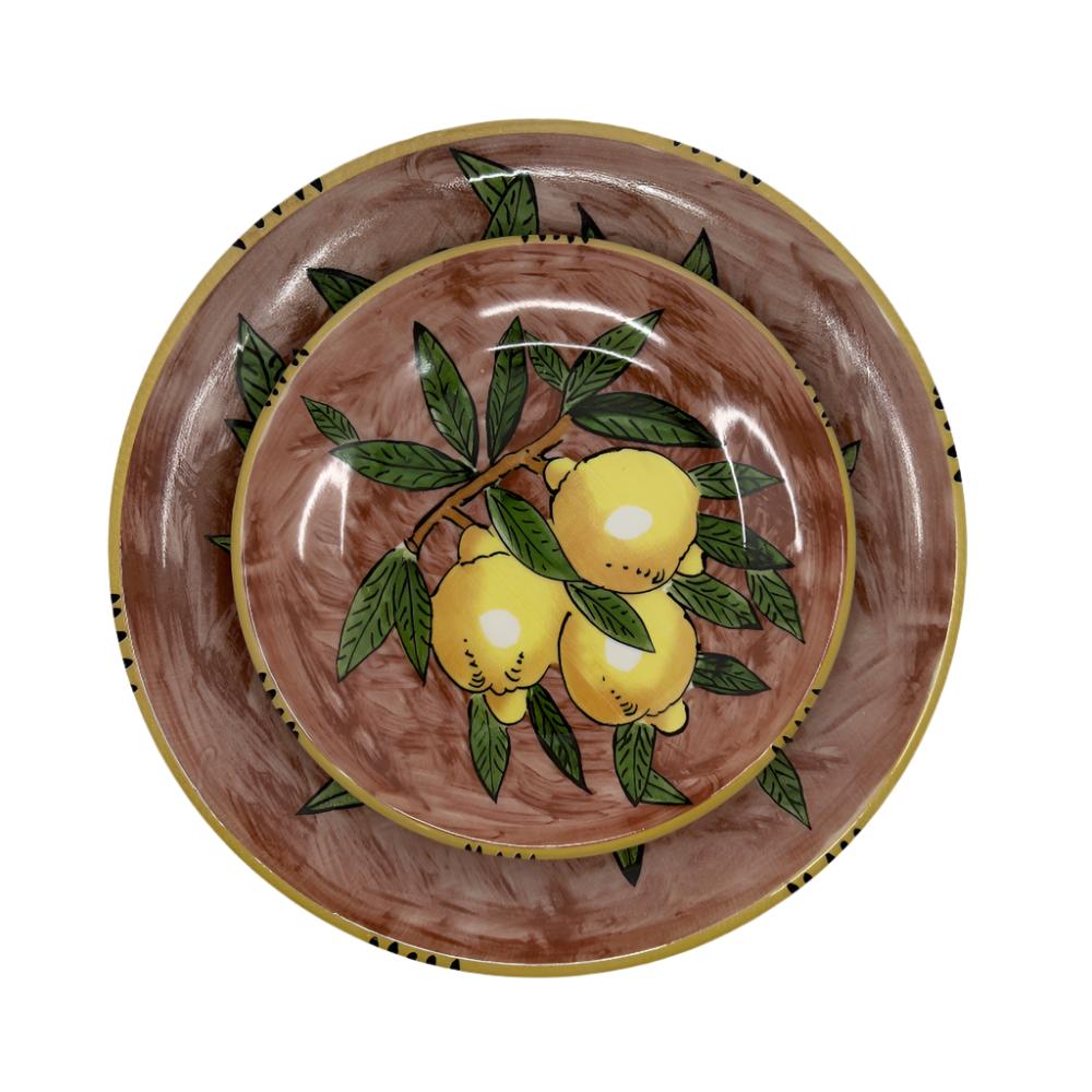 Sicilian Lemon Side Plate 20cm - Red | Divertimenti Cookshop