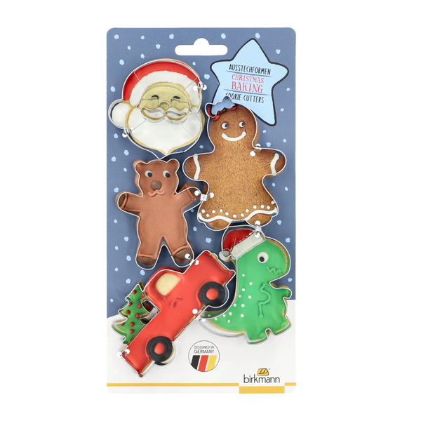 Christmas Santa Cookie Cutter Set | Divertimenti Cookshop