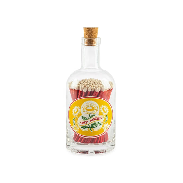 Archivist Matches in Glass Bottle - Pink Flowers – Divertimenti Cookshop
