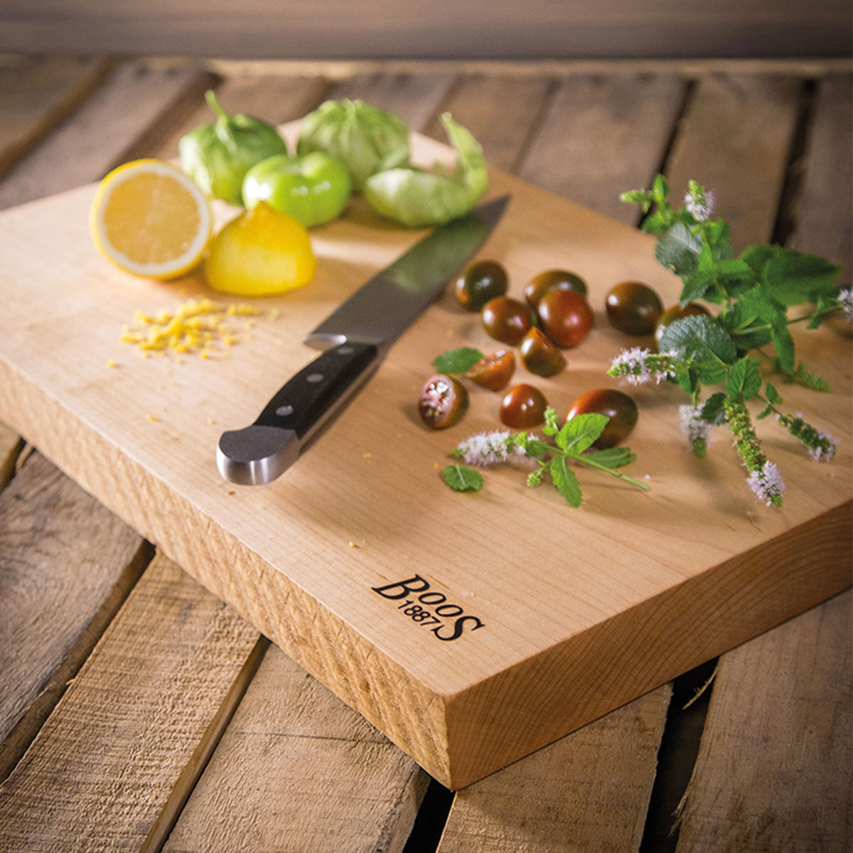 Boos Blocks 1887 Collection Maple Rustic Edge Chopping Board - 43cm ...