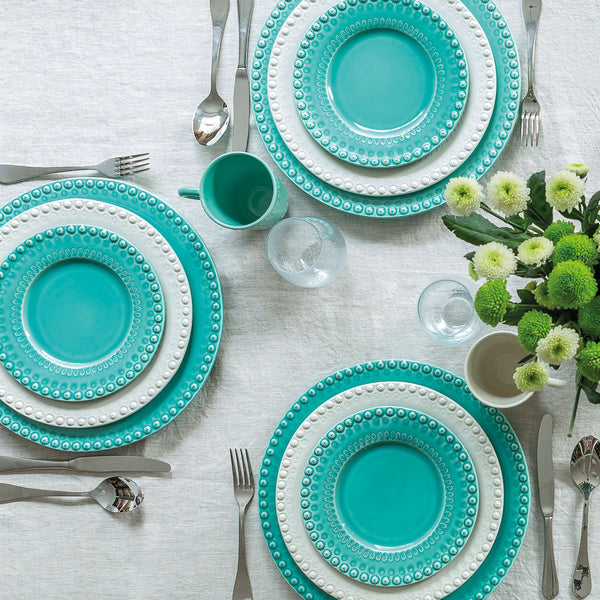 Bordallo Pinheiro Fantasy 29cm Dinner Plate - Aqua | Divertimenti Cookshop