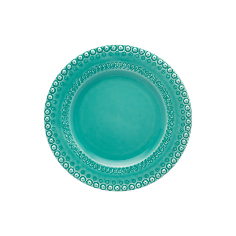 Bordallo Pinheiro Fantasy 29cm Dinner Plate - Aqua | Divertimenti Cookshop