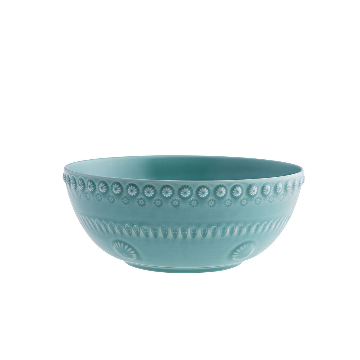 Bordallo Pinheiro Fantasy Medium Salad Bowl - Aqua | Divertimenti Cookshop