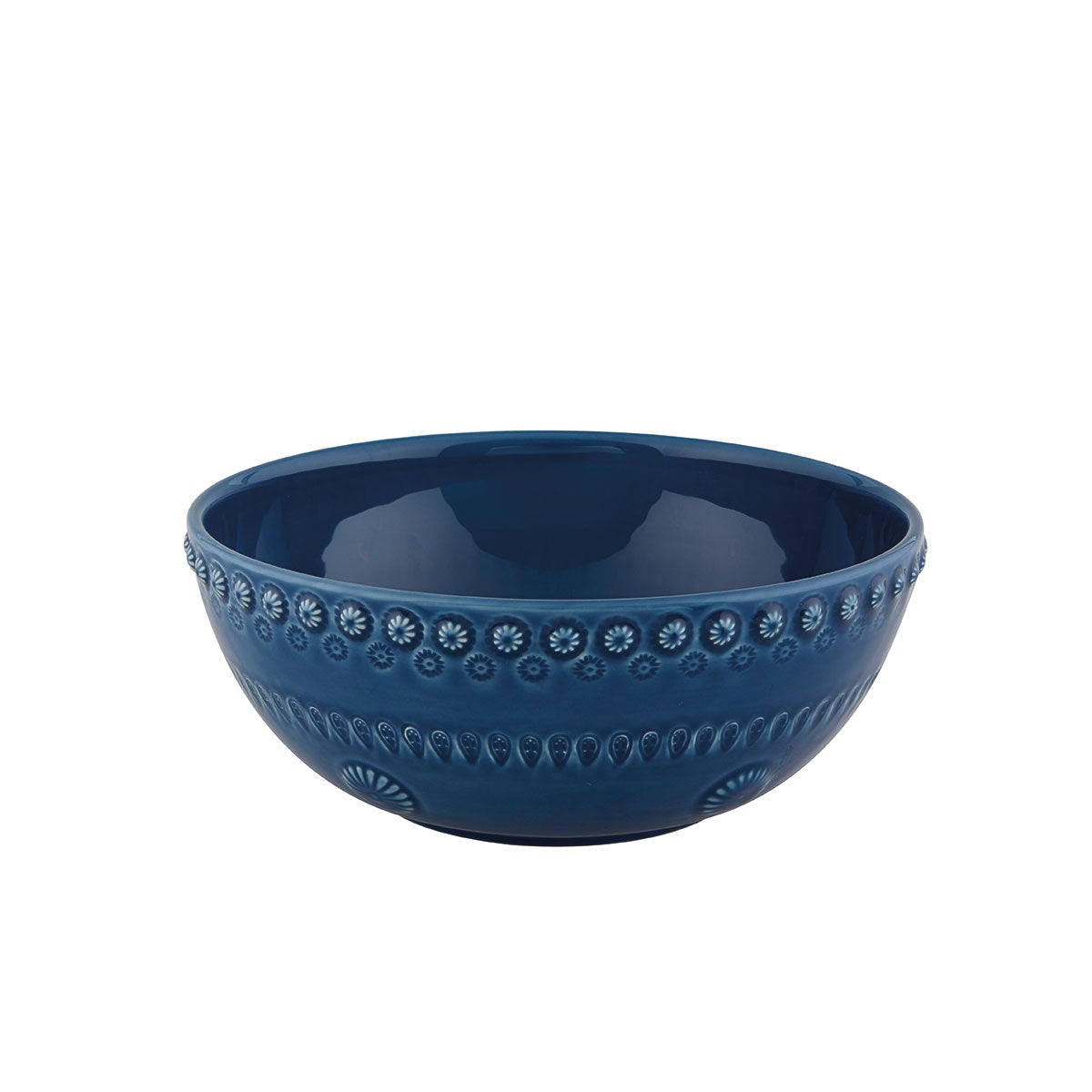 Bordallo Pinheiro Fantasy Medium Salad Bowl - Blue | Divertimenti Cookshop