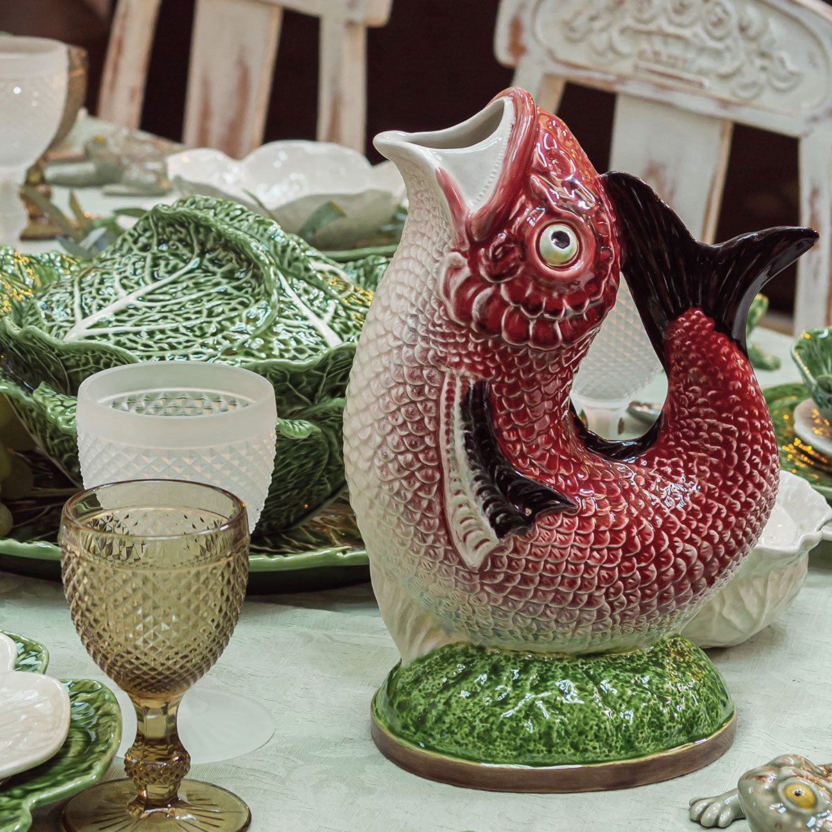 Bordallo Pinheiro Fish Pitcher | Divertimenti Cookshop