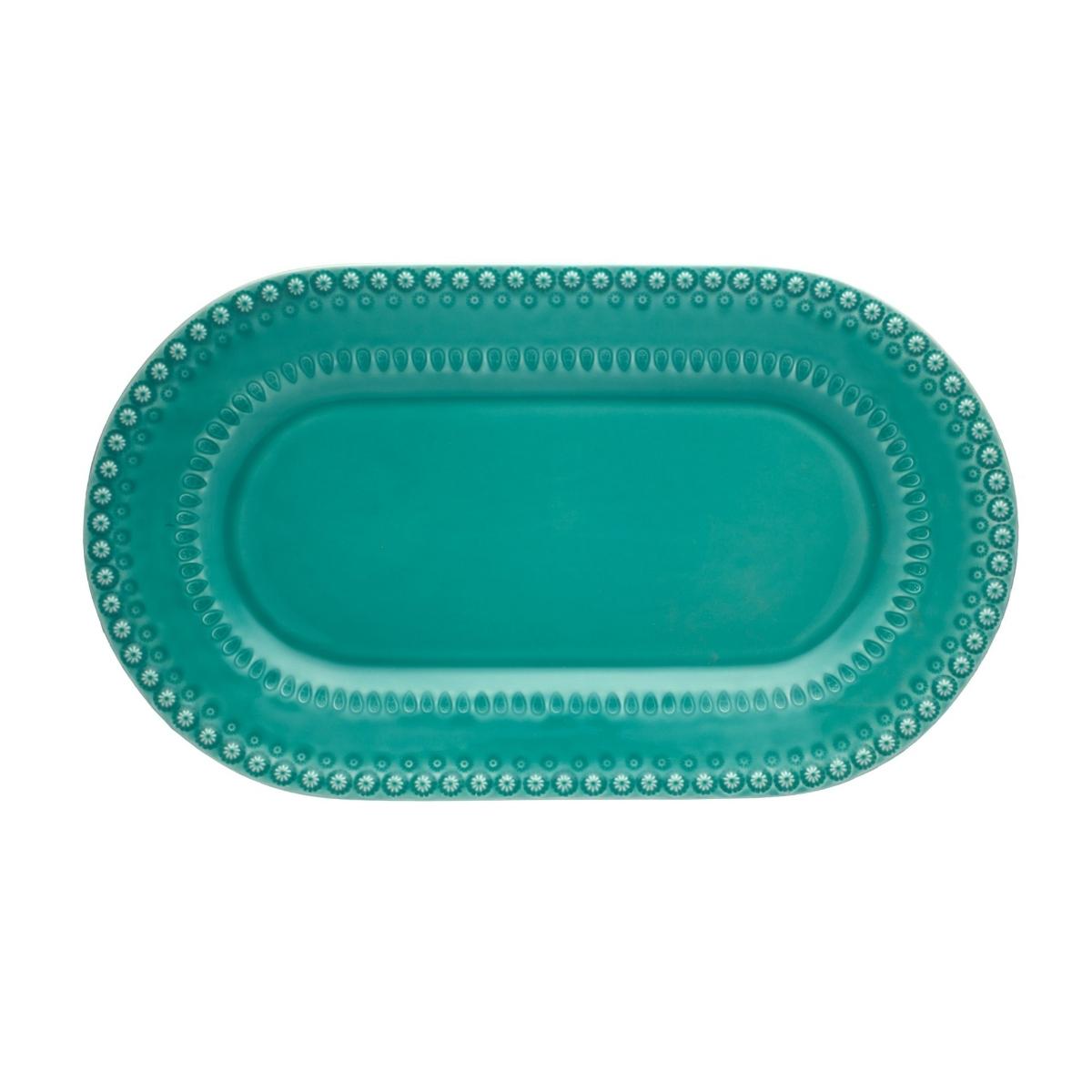 Bordallo Pinheiro Fantasy Oval Platter - Aqua | Divertimenti Cookshop