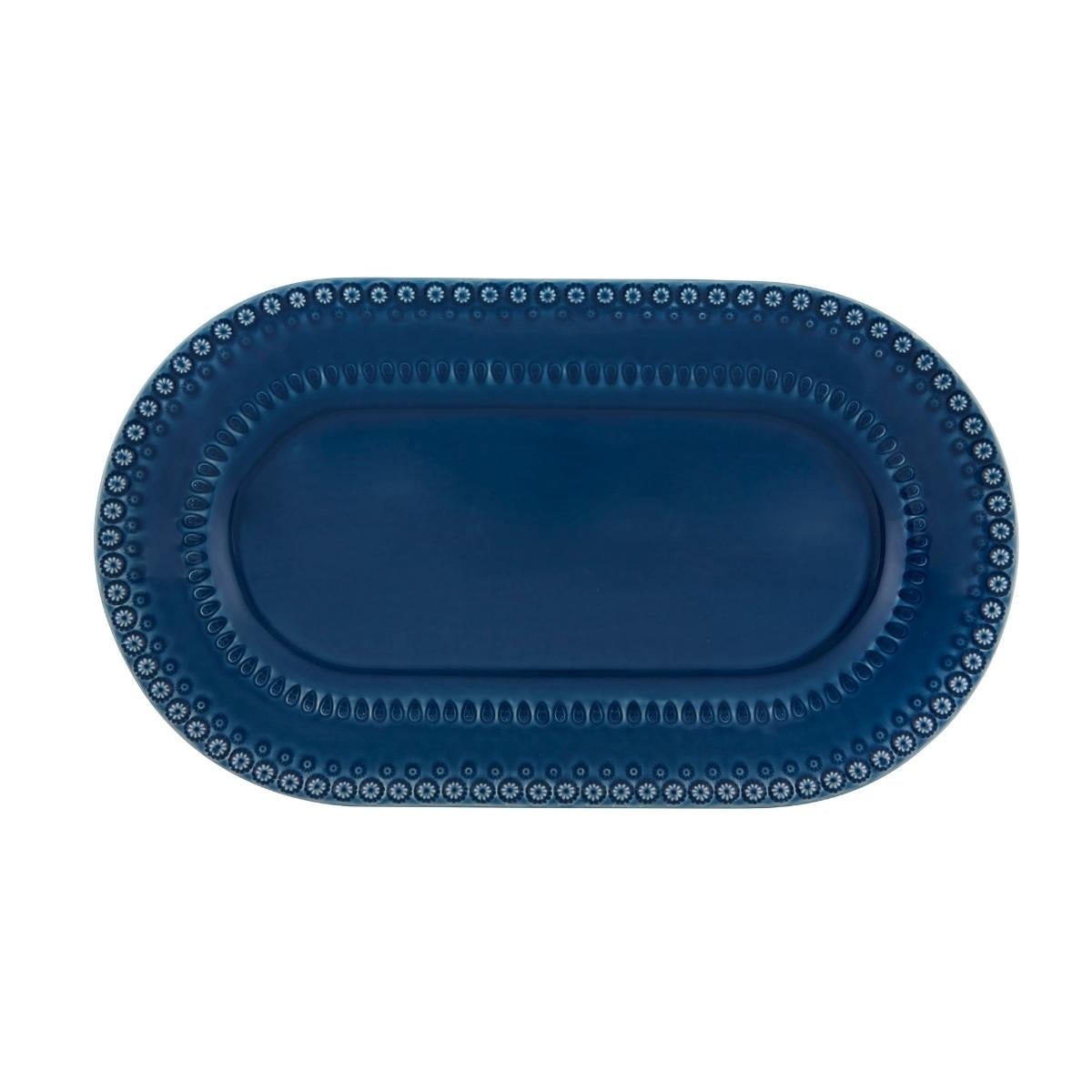 Bordallo Pinheiro Fantasy Oval Platter - Blue – Divertimenti Cookshop