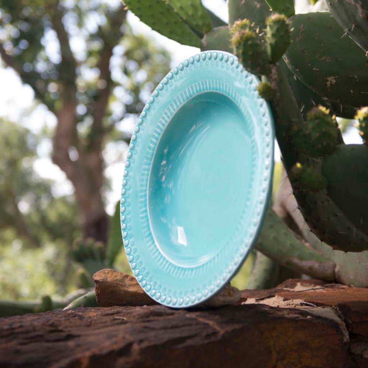 Bordallo Pinheiro Fantasy Pasta Bowl - Aqua | Divertimenti Cookshop