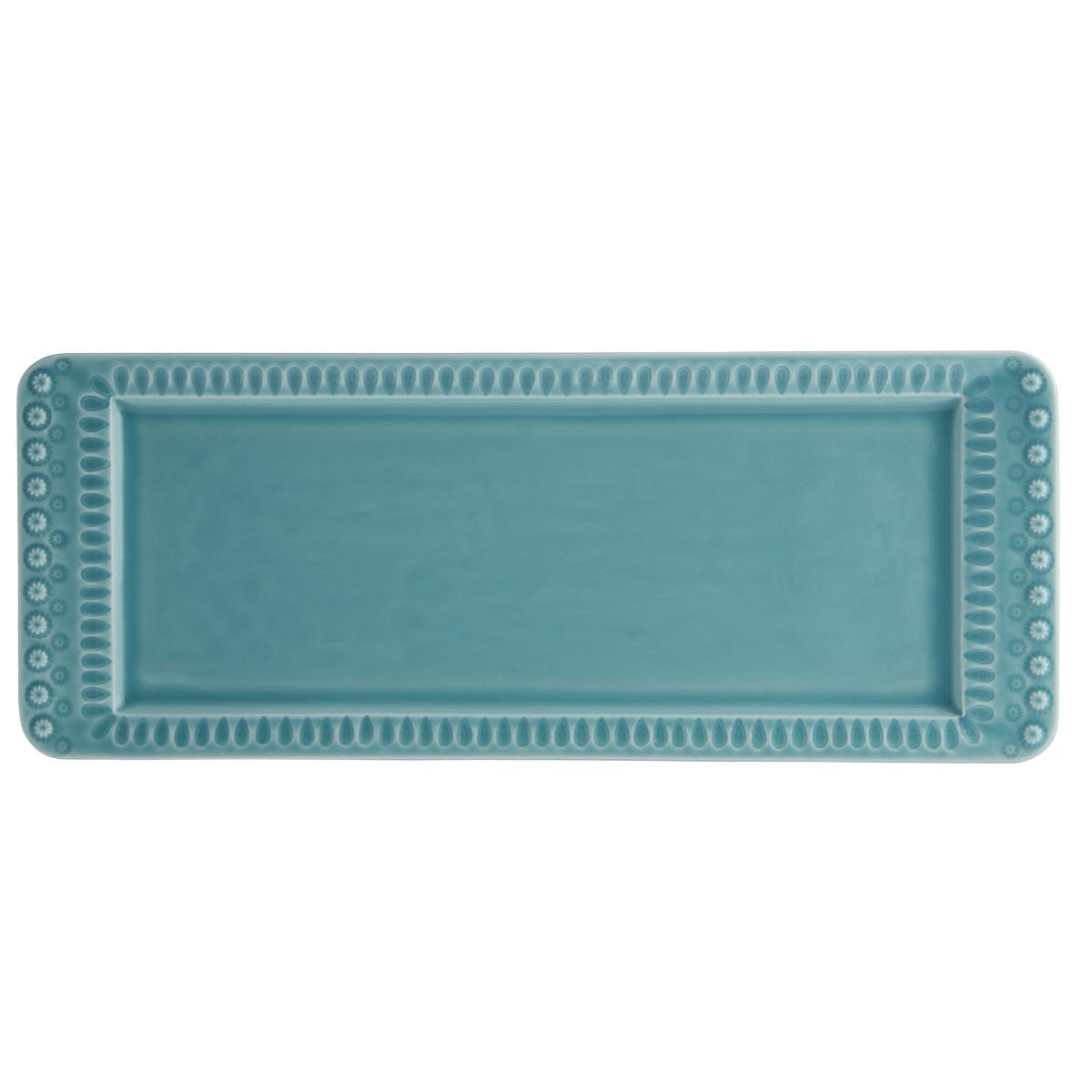 Bordallo Pinheiro Fantasy Rectangular Tray - Aqua | Divertimenti Cookshop