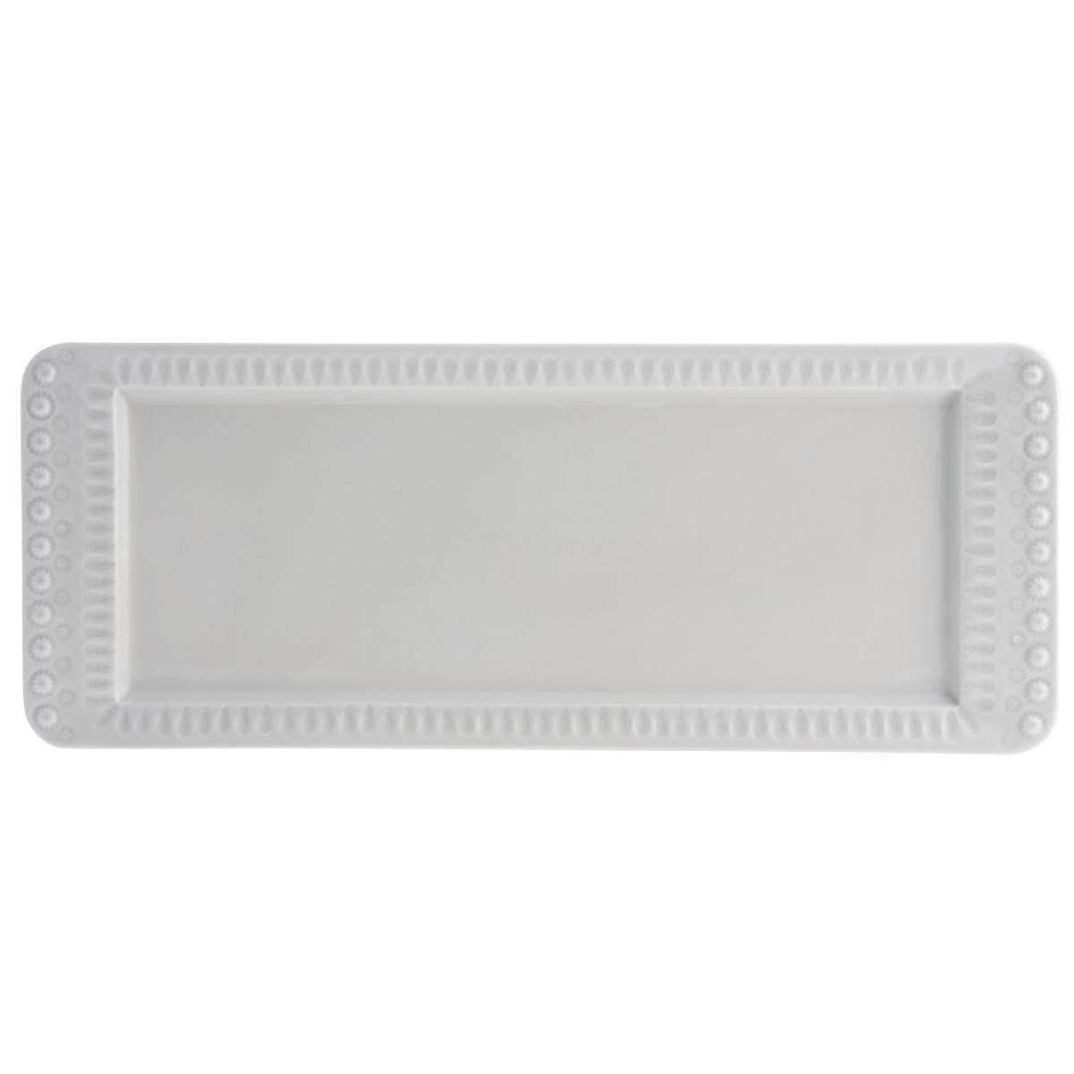 Bordallo Pinheiro Fantasy Rectangular Tray - Grey | Divertimenti Cookshop
