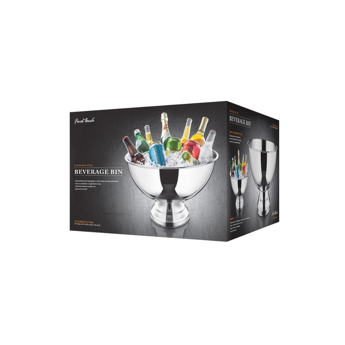 Final Touch Stainless Steel Beverage Bin – Divertimenti Cookshop