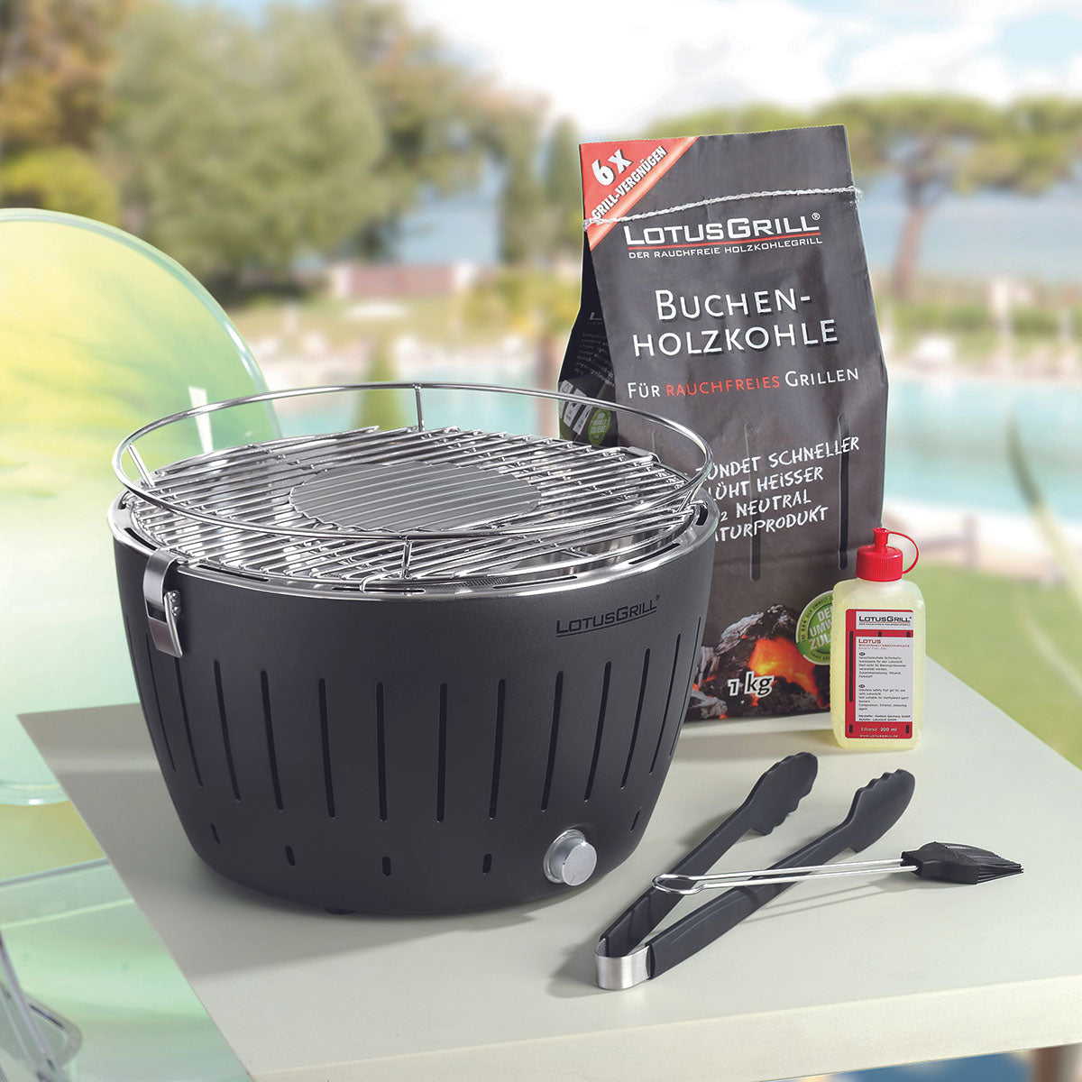 Shop Lotus Grill Anthracite Portable Barbecue – Divertimenti Cookshop