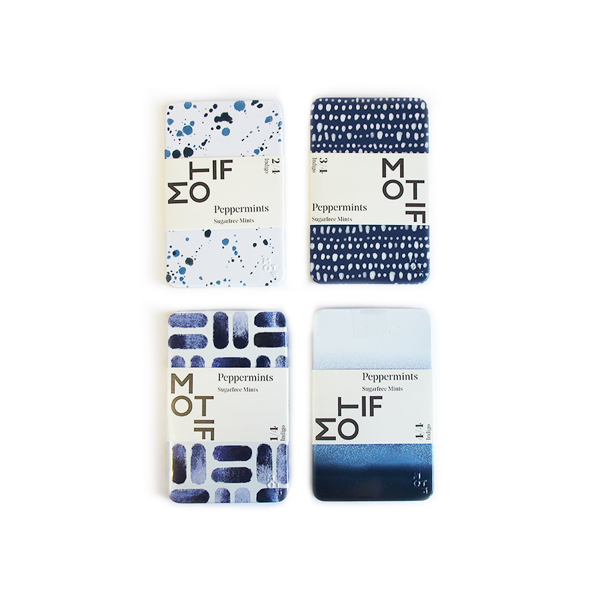 Motif Peppermint Tins | Indigo Collection | Divertimenti Cookshop