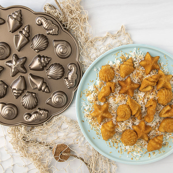 Nordic Ware Seashell Mini Cake Pan | Divertimenti Cookshop