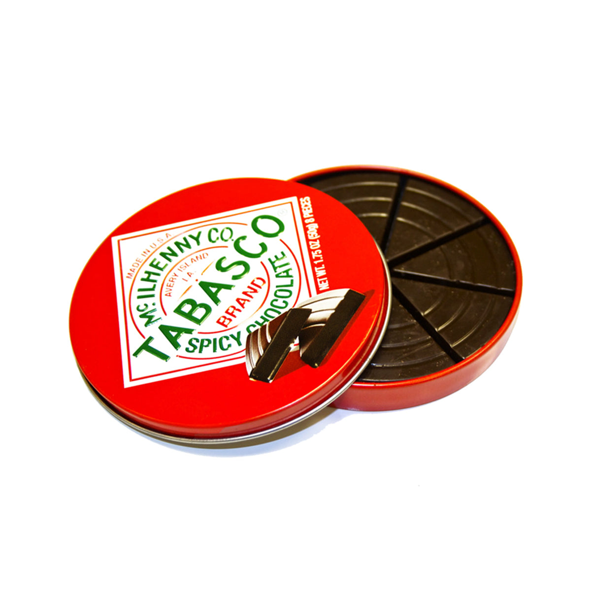 Tabasco Spiced Dark Chocolate Tin | Divertimenti Cookshop