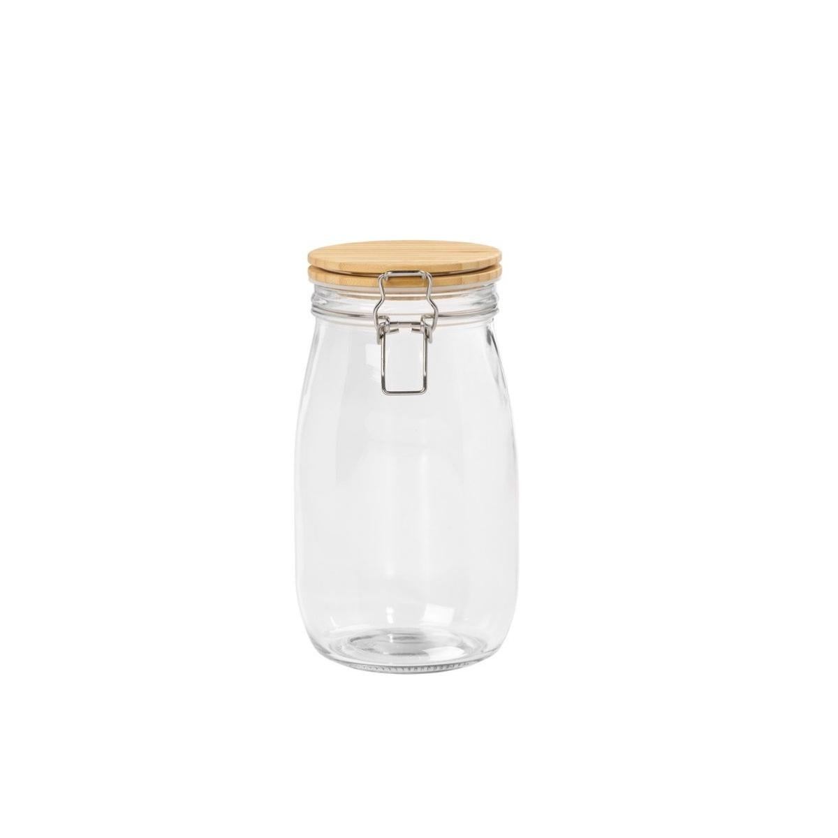 Tala Glass Storage Jar With Bamboo Lid (1.2lt) – Divertimenti Cookshop